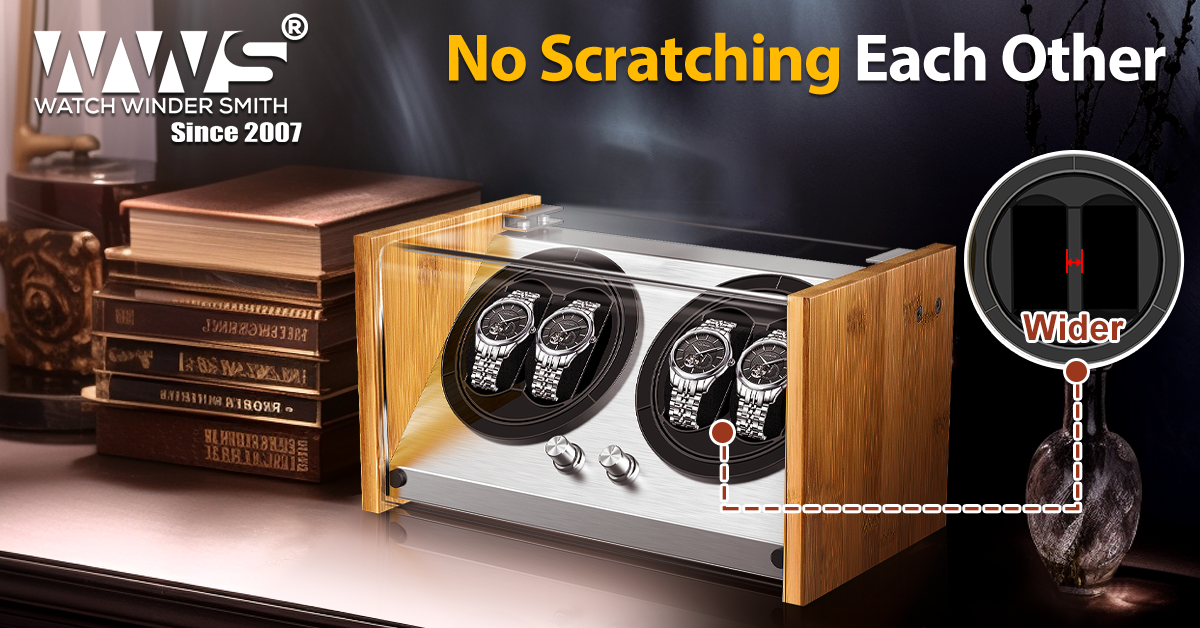 Elevate Your Collection: Bamboo Rolex Winder Box – watchwindersmith